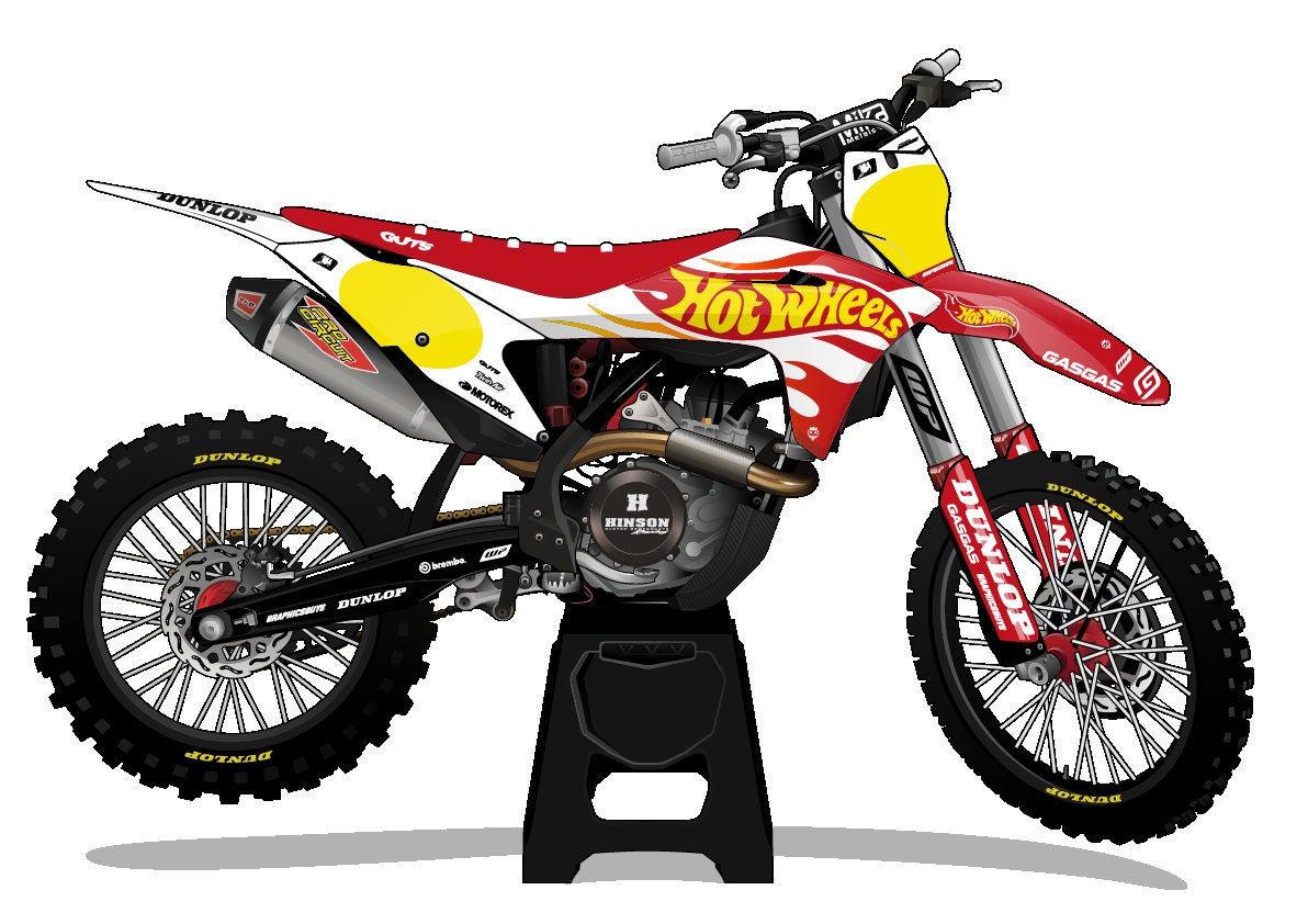 GASGAS Hotwheel - Mx Graphics Kit, Moto Graphics, Dirt Bike Graphics ...