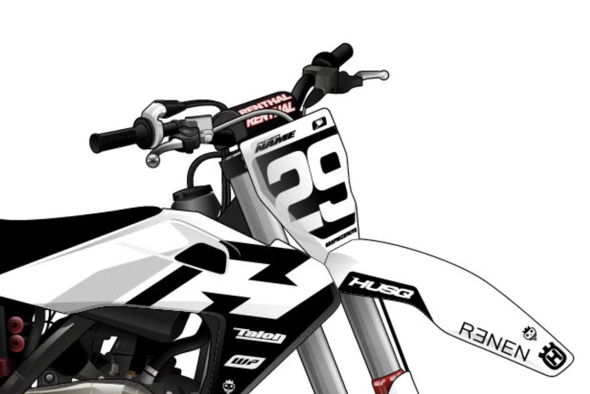 HUSQVARNA Power Grey - Mx Graphics Kit, Moto Graphics, Dirt Bike ...