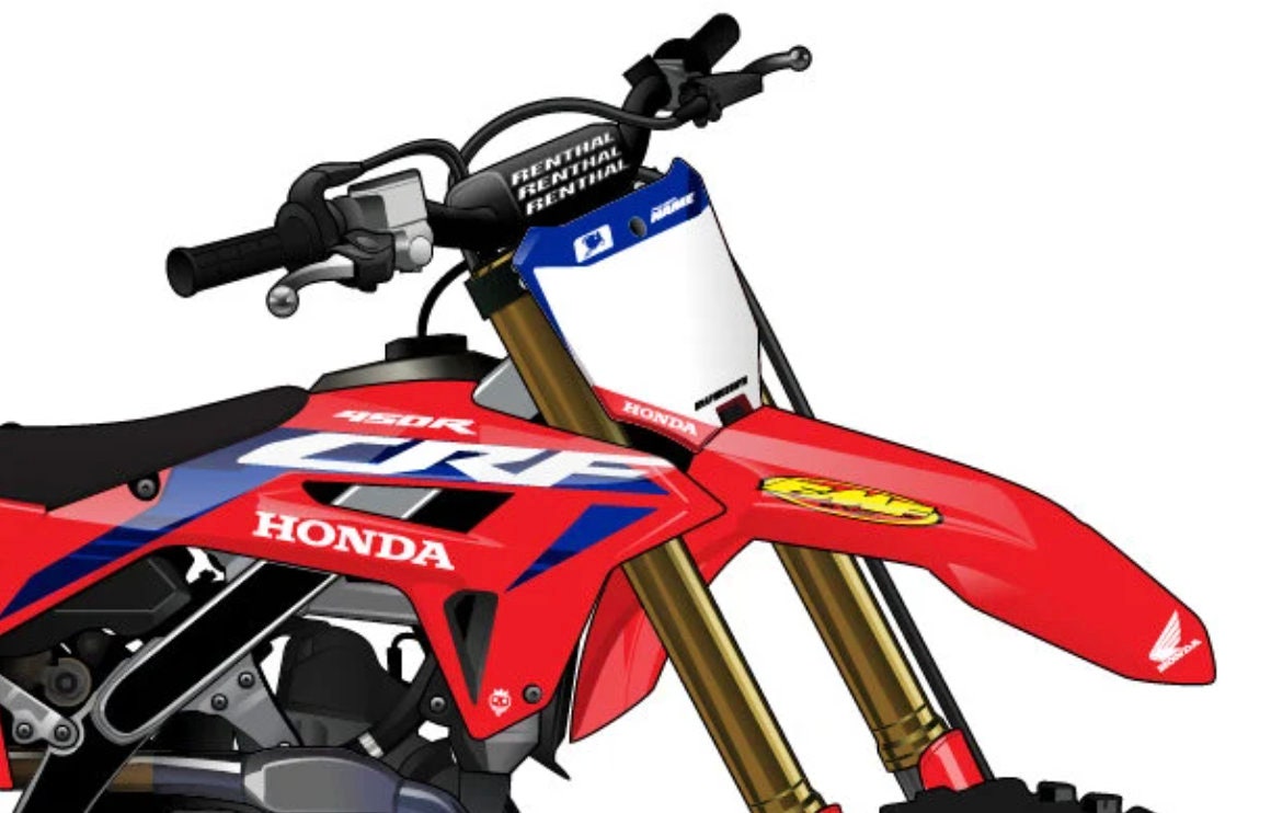 HONDA CRF OEM - Mx Graphics Kit, Moto Graphics, Dirt Bike Graphics Kit ...