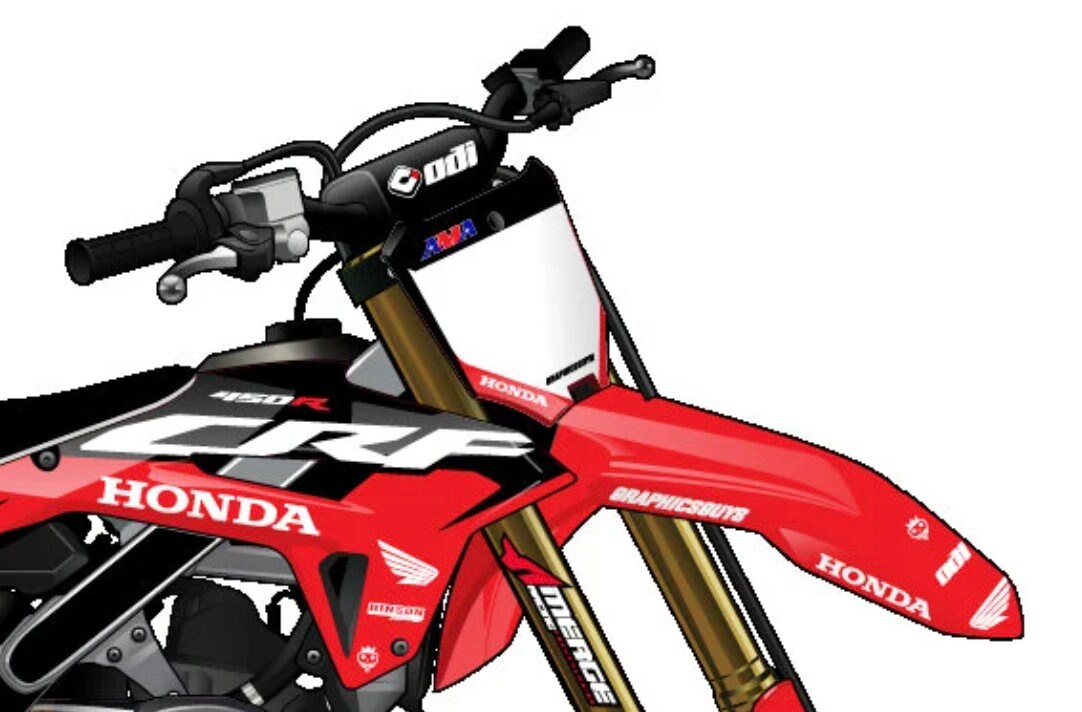 HONDA CRF Defend Red - Mx Graphics Kit, Moto Graphics, Dirt Bike ...