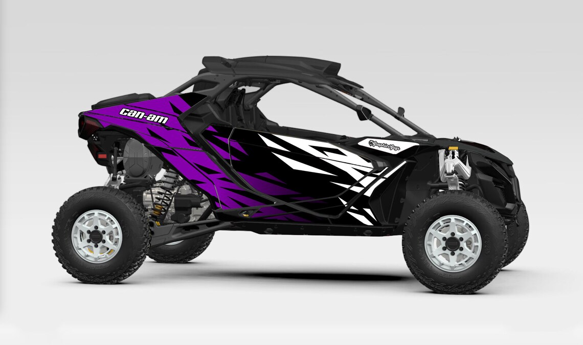2024 CANAM Maverick R Purple Rain Graphic SXS - Canam Graphics Kit, Utv ...