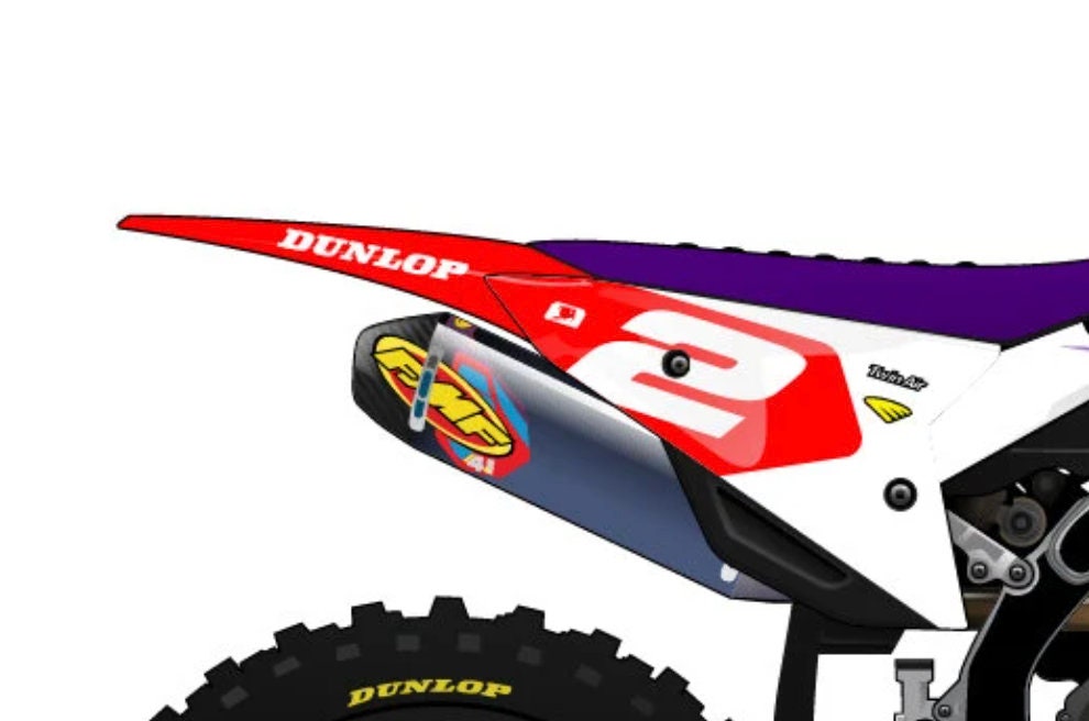 HONDA CRF Retro '95 - Mx Graphics Kit, Moto Graphics, Dirt Bike ...
