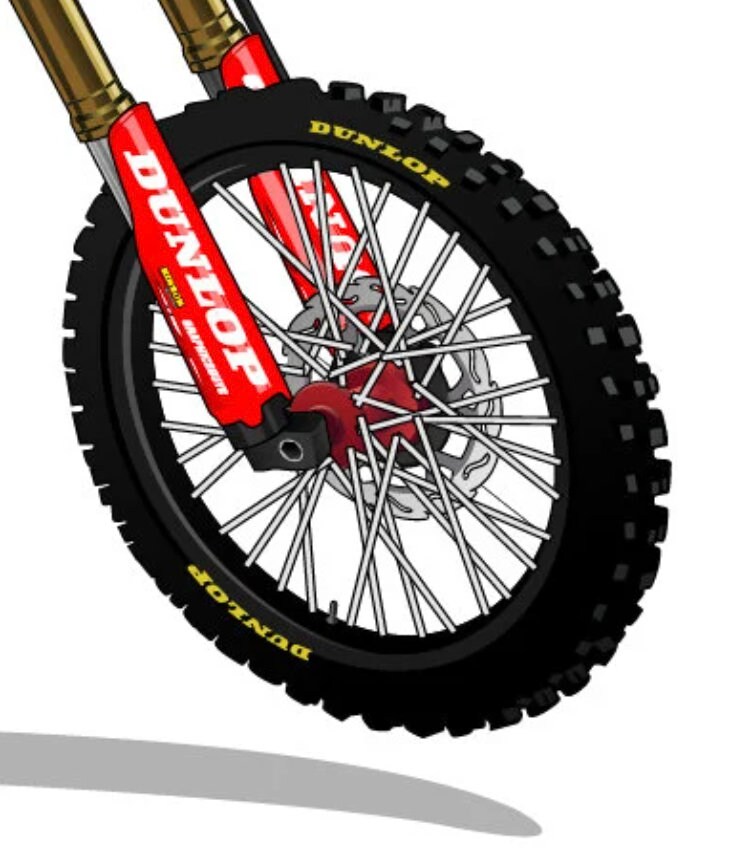 HONDA CRF Retro '95 - Mx Graphics Kit, Moto Graphics, Dirt Bike ...