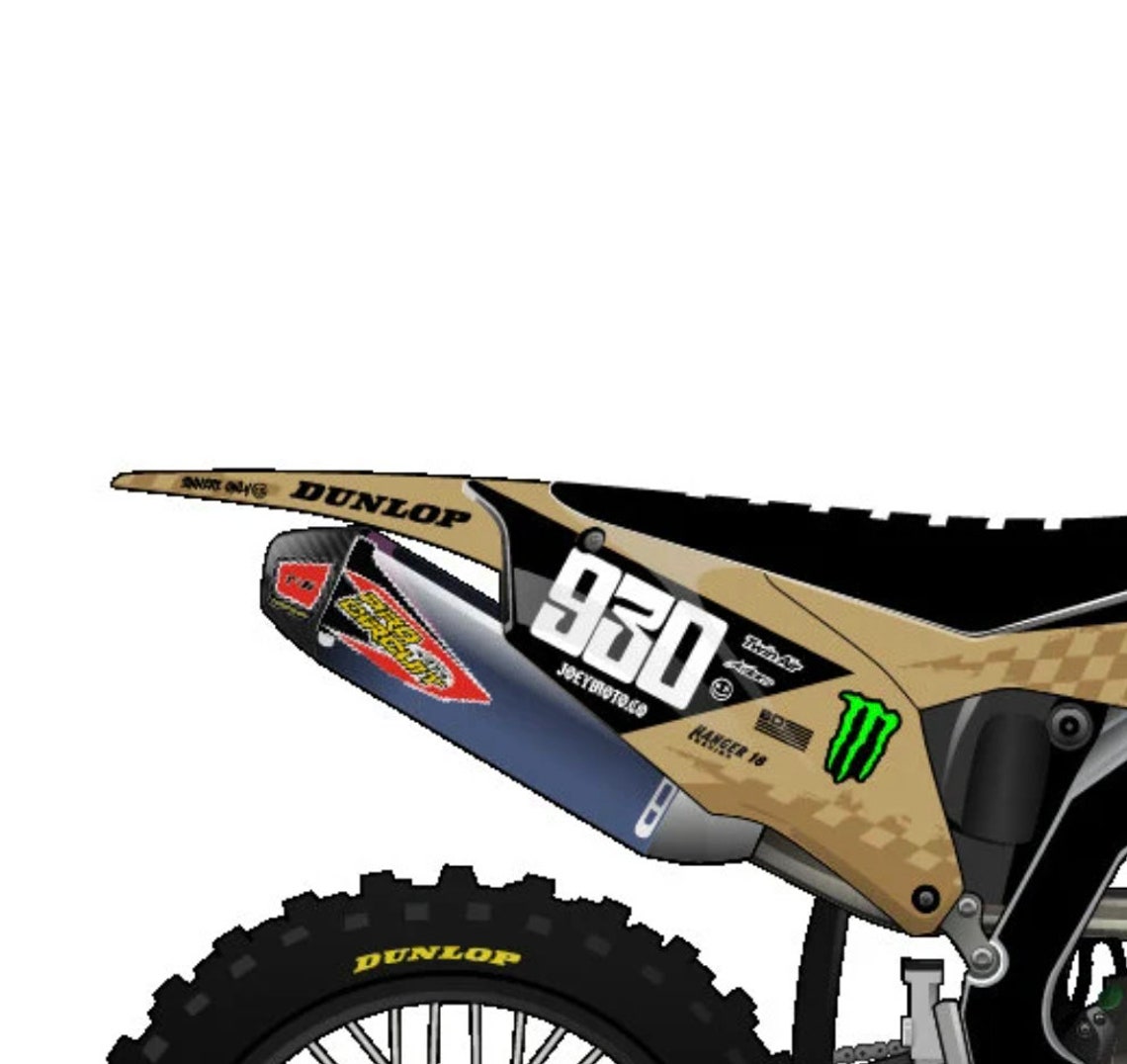 KAWASAKI Cream Checkers - Graphics Kit, Decals, Stickers, Custom, Free ...