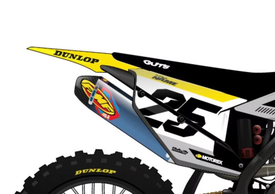 HUSQVARNA Factory - Mx Graphics Kit, Moto Graphics, Dirt Bike Graphics ...