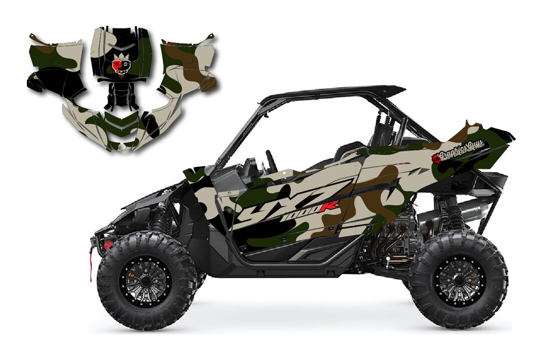 YAMAHA YXZ Camo - Graphics Kit, Decals, Stickers, Custom, Free Shipping ...