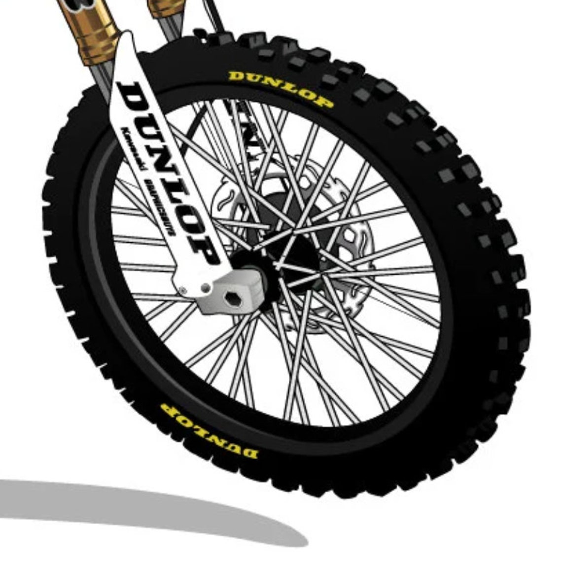 KAWASAKI Retro - Graphics Kit, Motocross Graphics, Decal Kit Custom ...