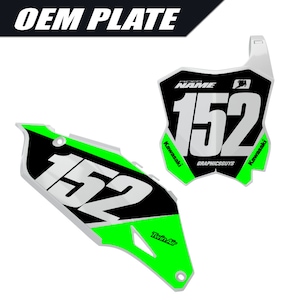 KAWASAKI Number Plate Decal OEM - Race Numbers, Motocross Numbers ...