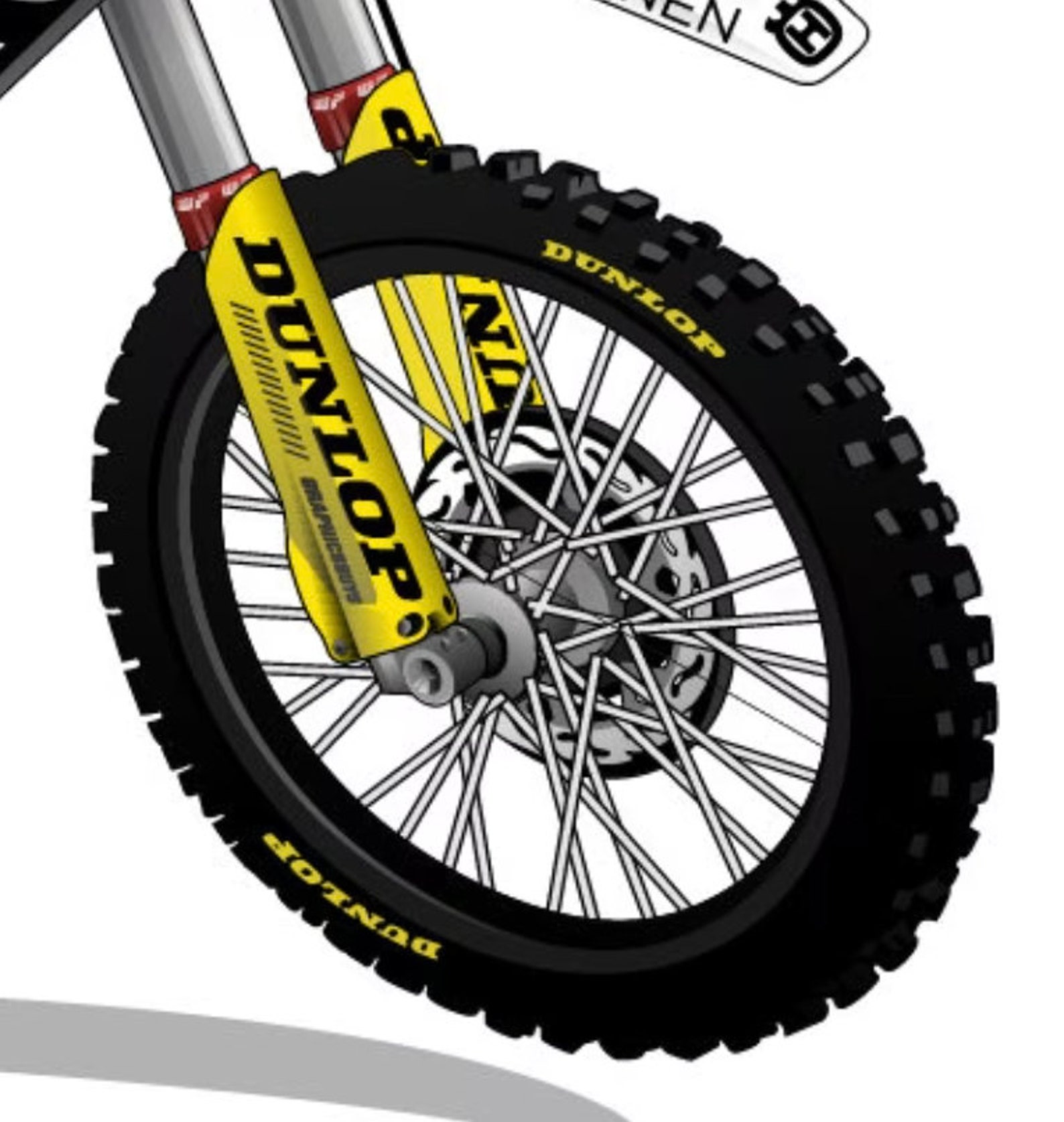 HUSQVARNA Factory - Mx Graphics Kit, Moto Graphics, Dirt Bike Graphics ...