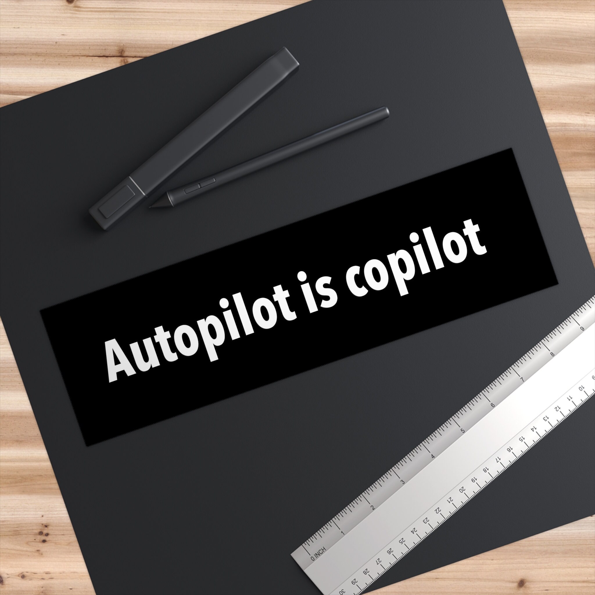 Autopilot is Copilot EV Bumper Sticker for Tesla - Etsy