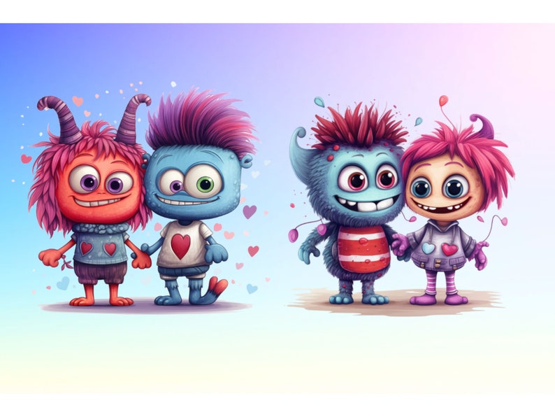 Love Monster Clipart, Monster Clipart, Monster, Valentine Clipart ...