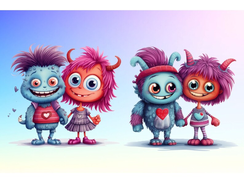 Love Monster Clipart, Monster Clipart, Monster, Valentine Clipart ...