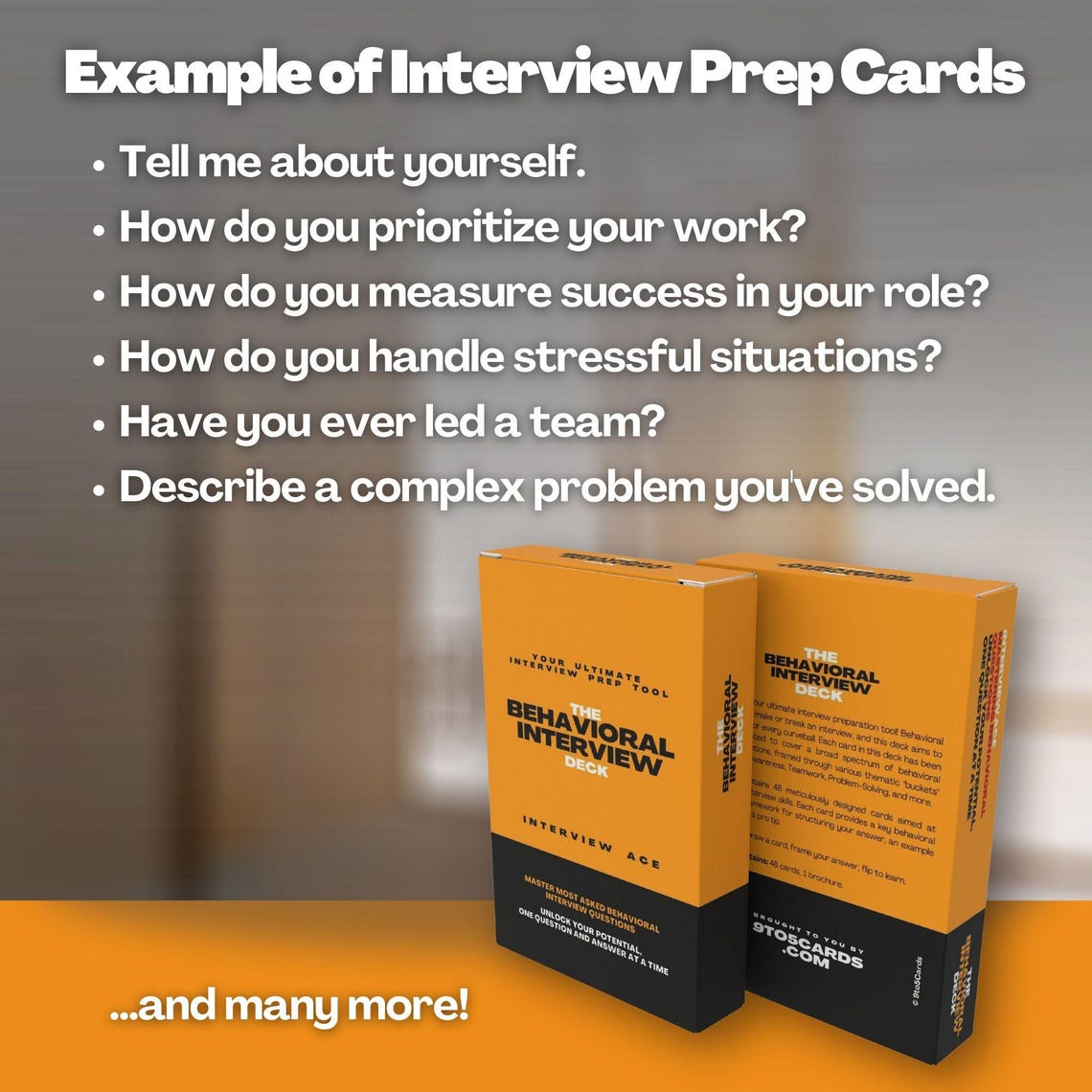 Job Interview Flash Cards - Behavioral, Job Interview Questions, Job ...
