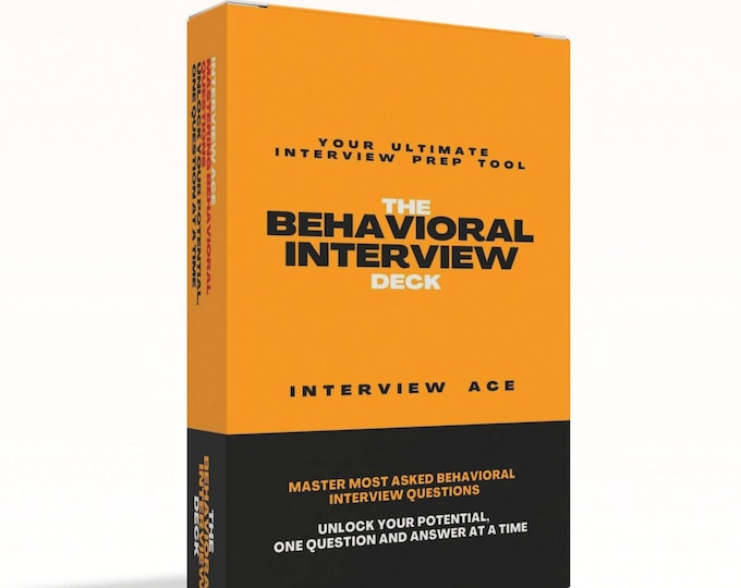 Job Interview Flash Cards - Behavioral, Job Interview Questions, Job ...