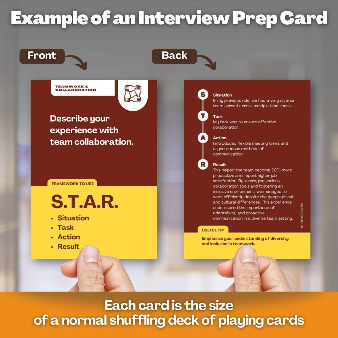 Job Interview Flash Cards - Behavioral, Job Interview Questions, Job ...