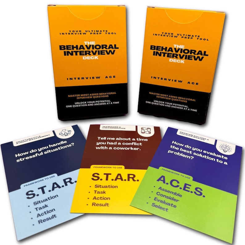 Job Interview Flash Cards Behavioral, Job Interview Questions, Job ...