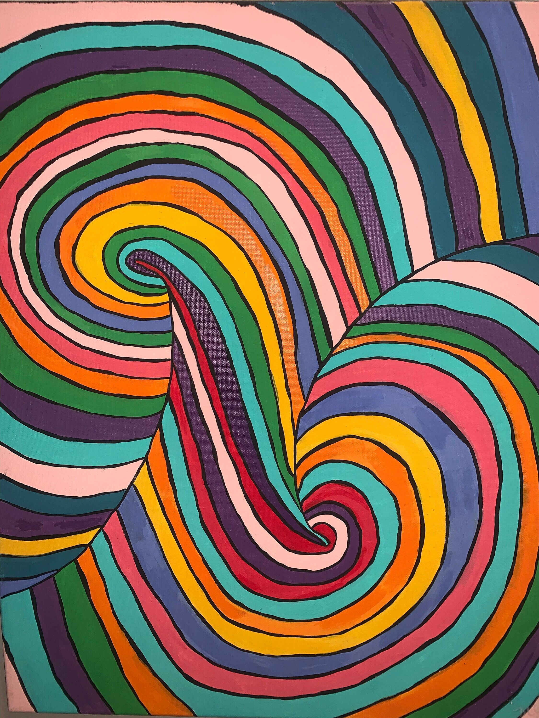 Bright Abstract Painting - Etsy