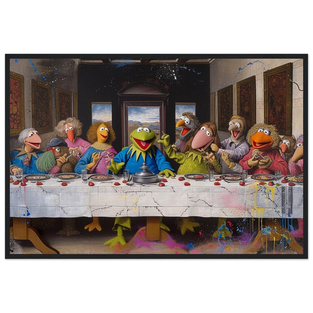 The Muppets Graffiti Wall Art Mural Poster Modern Wall Art, Home Decor ...