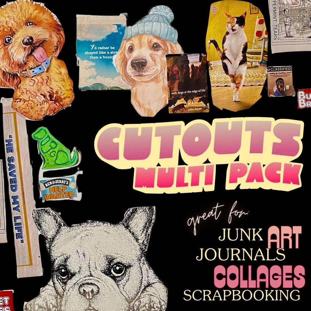 Junk Journal Cutouts Bundle Pack|for Collages, Scrapbooking,journaling ...