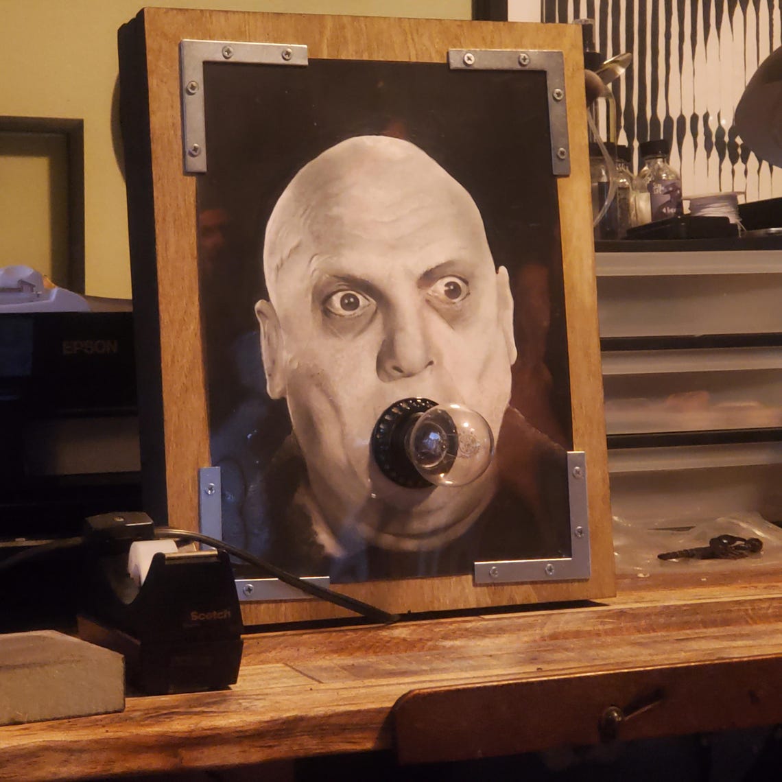 Uncle Fester Wall Lamp - Etsy