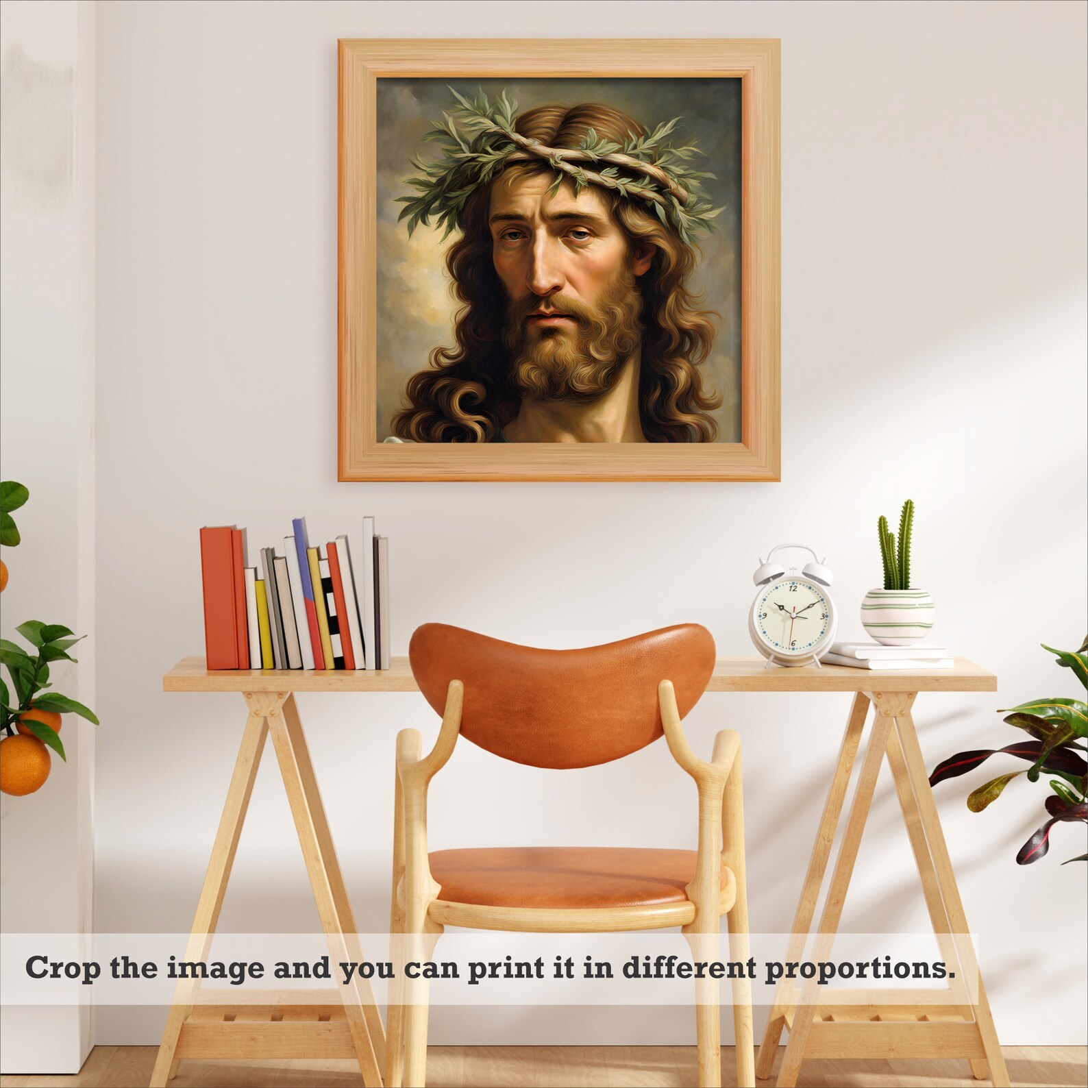 Sad Jesus Looking at You - Printable Wall Art - Digital Download - Wall ...