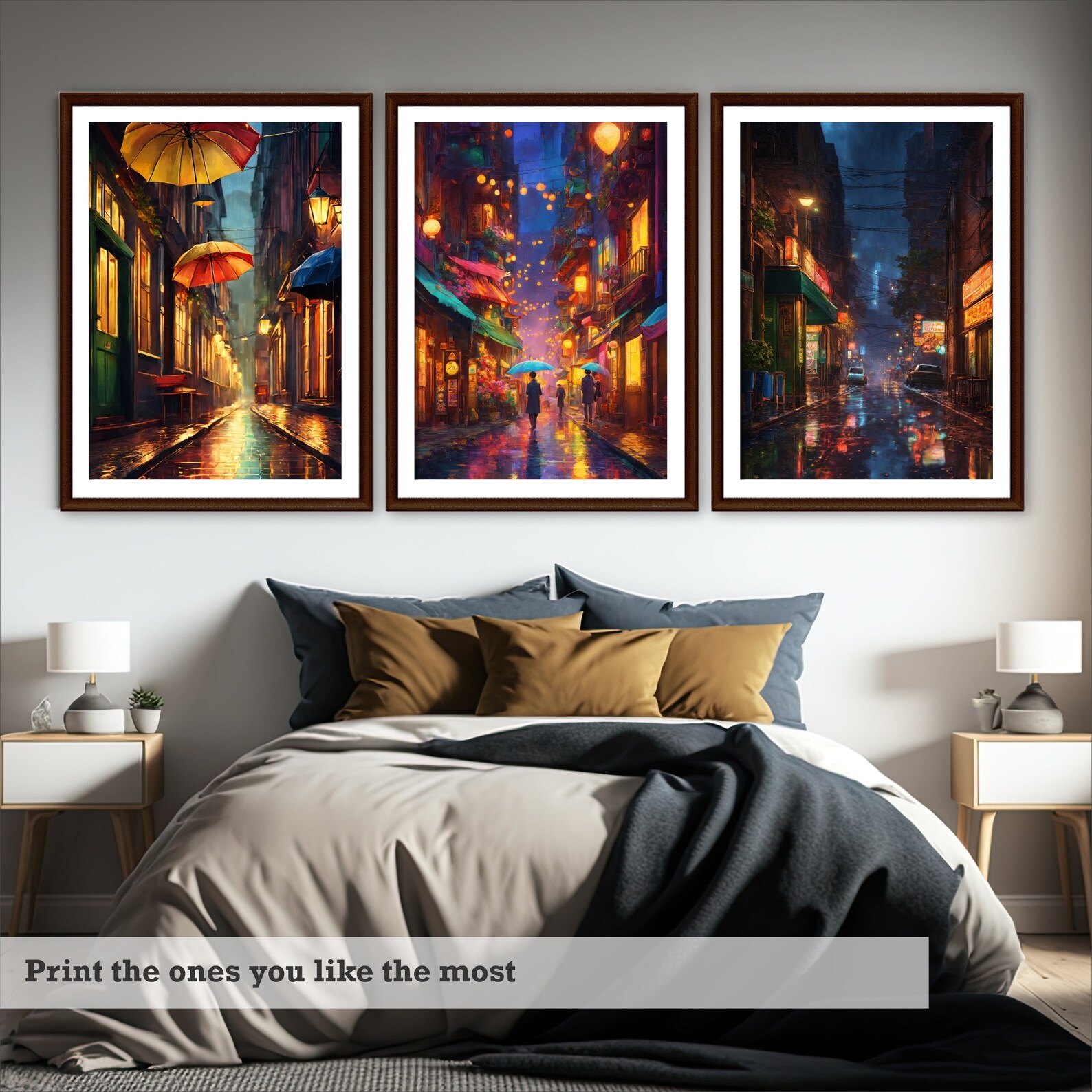 Magical Night - Set of 4 Images - Printable Wall Art - Digital Download ...