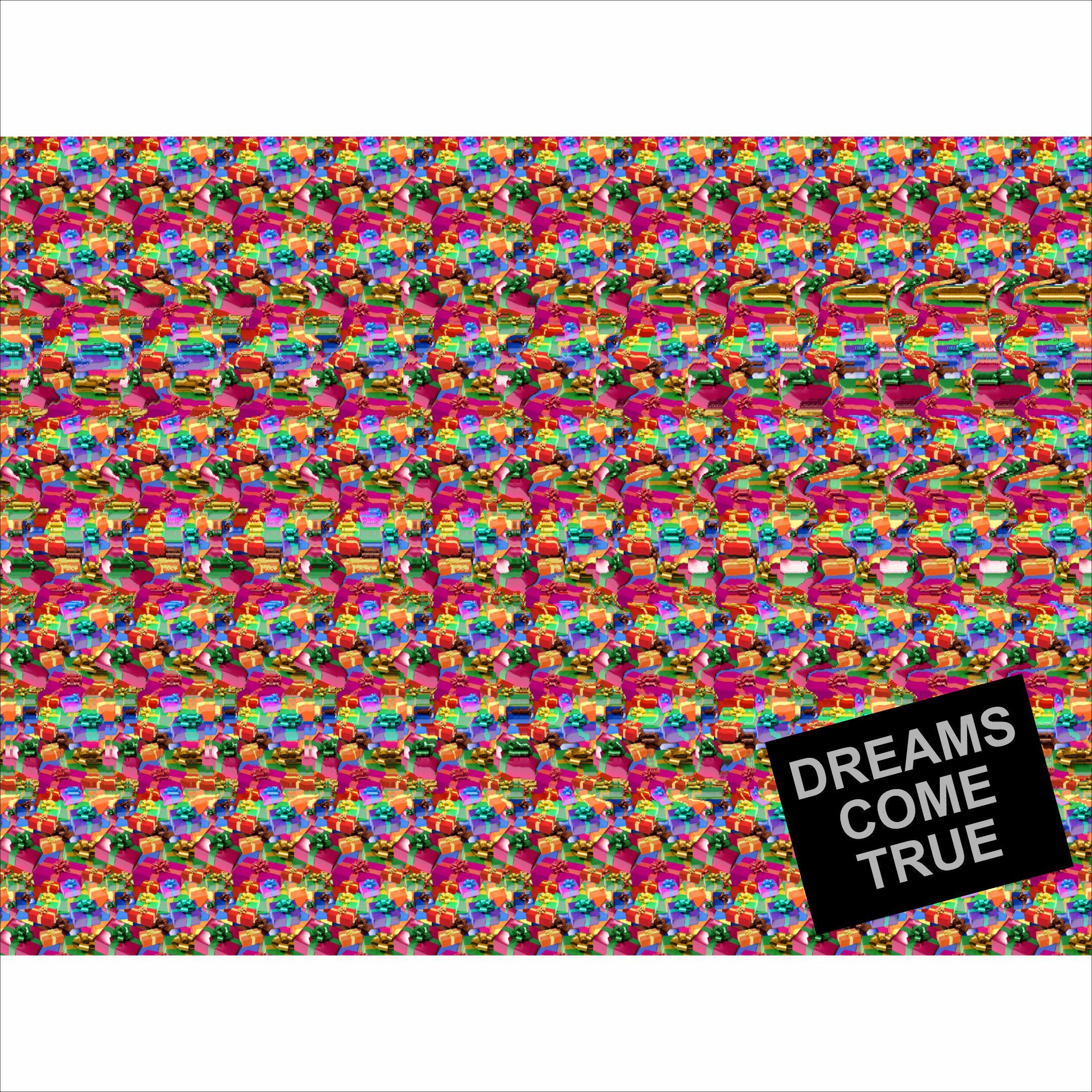 Hidden MOTIVATIONAL Positive Secret Message in 3D Stereogram Printed ...