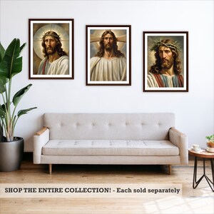 Sad Jesus Looking at You - Printable Wall Art - Digital Download - Wall ...