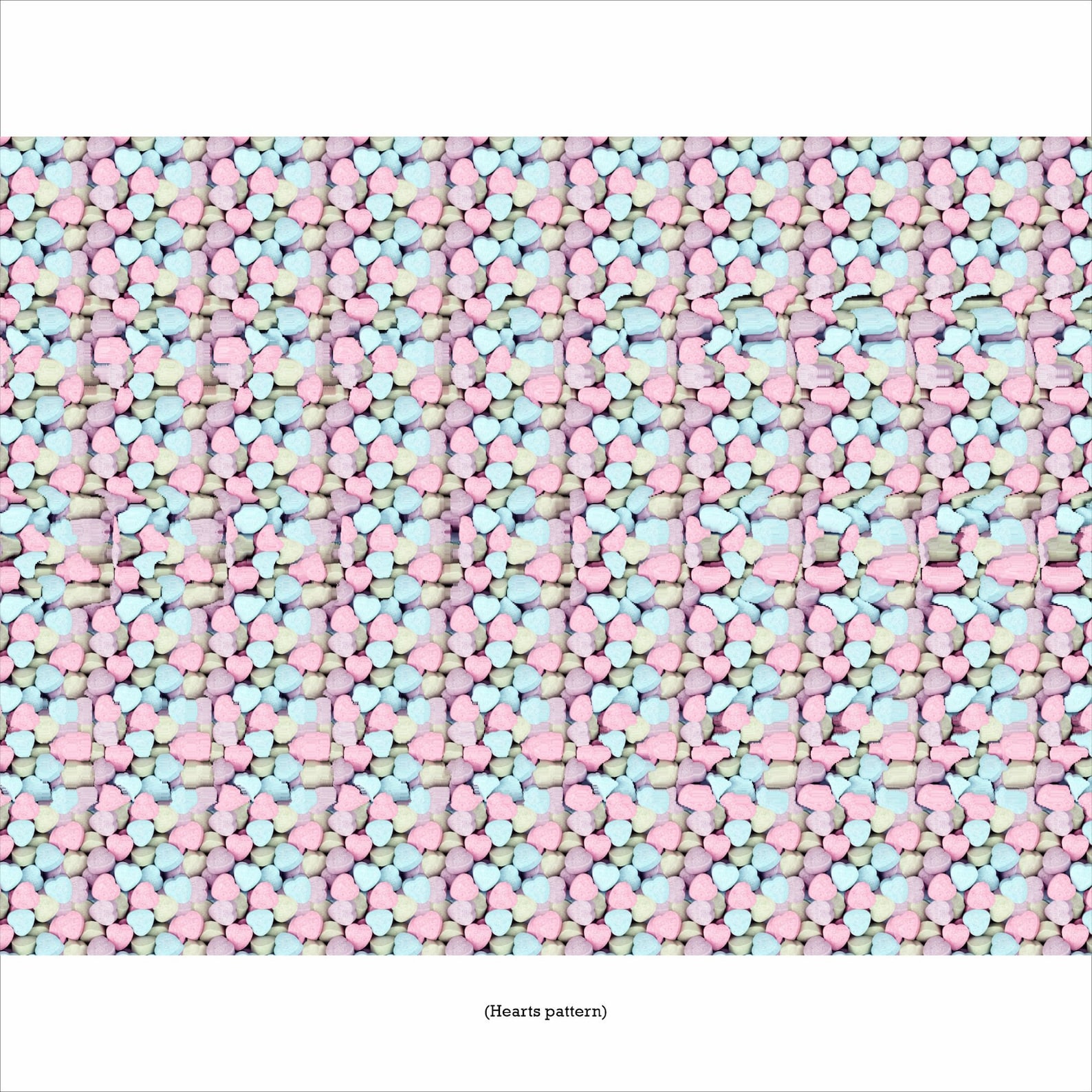 Your Own Secret Text in 3D Stereogram Printed Matte Poster - 3D Phrase ...