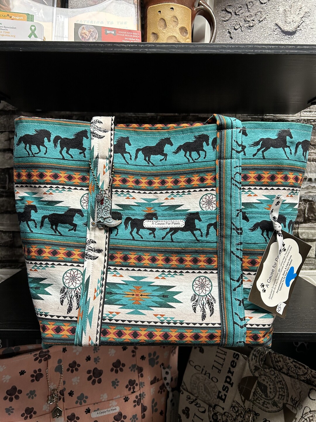 Handmade Purse Western Print A Cause for Paws in Iowa - Etsy