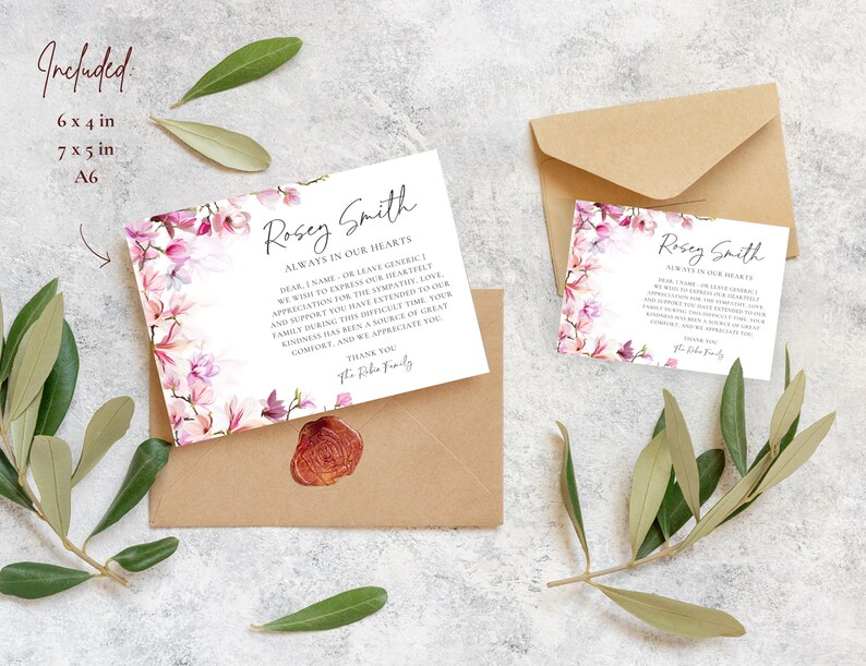 Editable Funeral Bundle Orchid Blooms Editable Template Celebration of ...