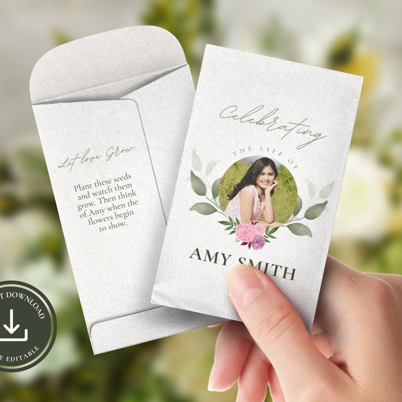Seed Packet Template - Etsy