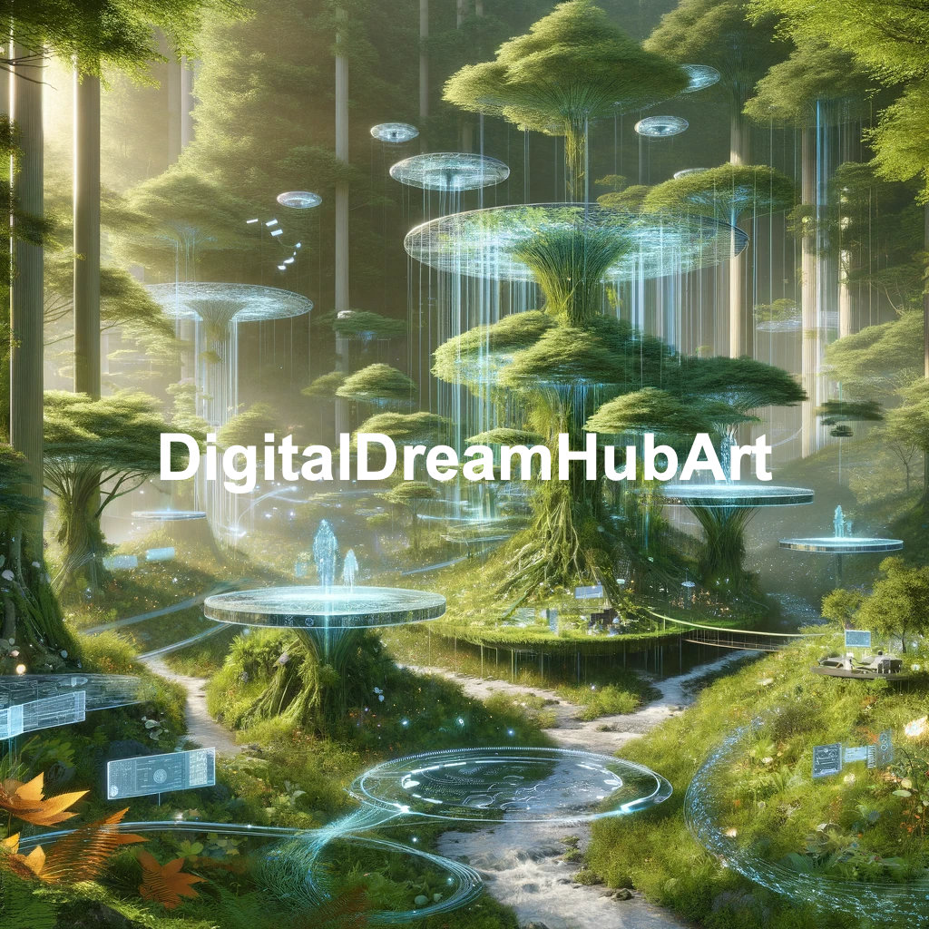 Nature's Tech Harmony digital Art - Etsy