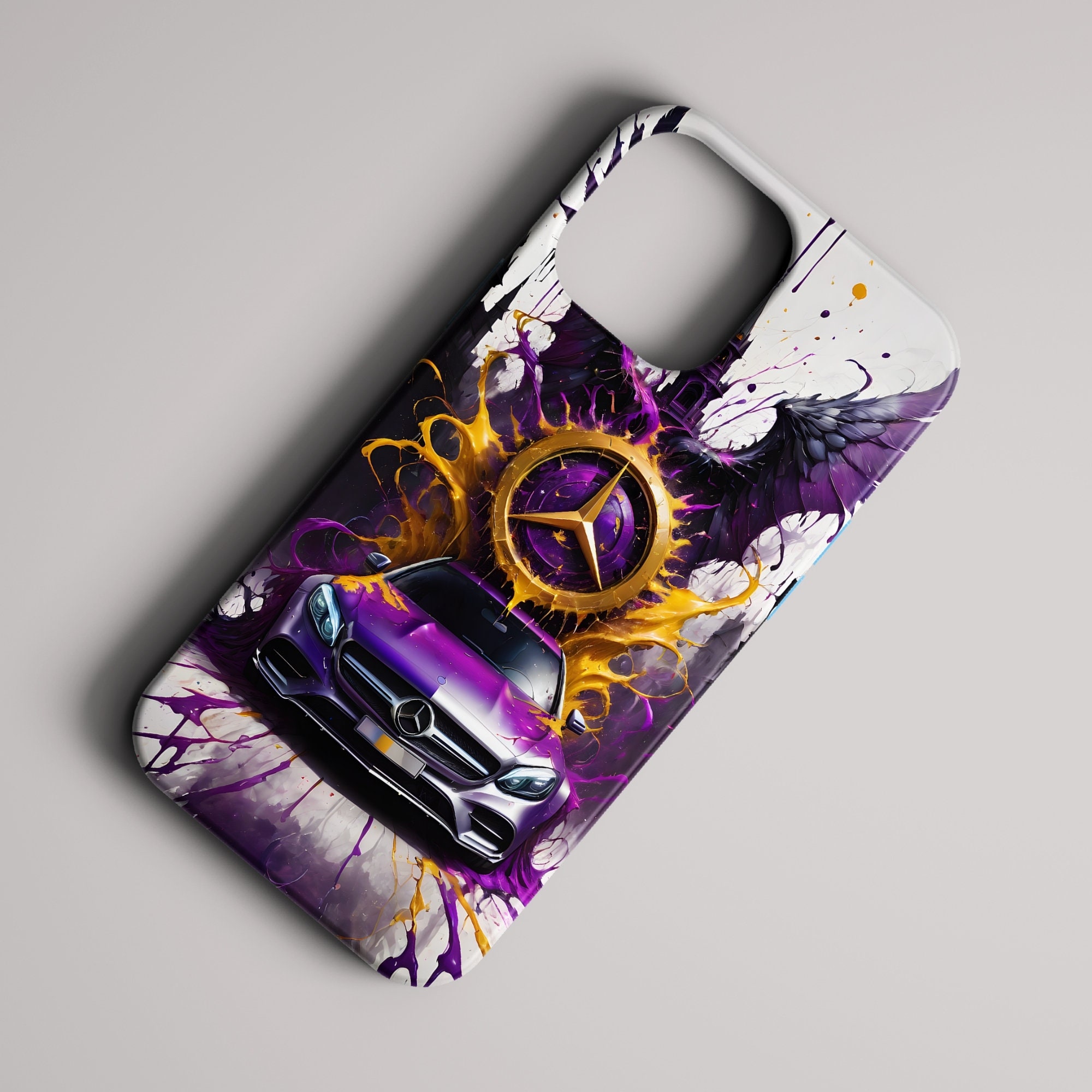 Messy Paint Car Design Sublimation Phone Case Digital Png for Various ...