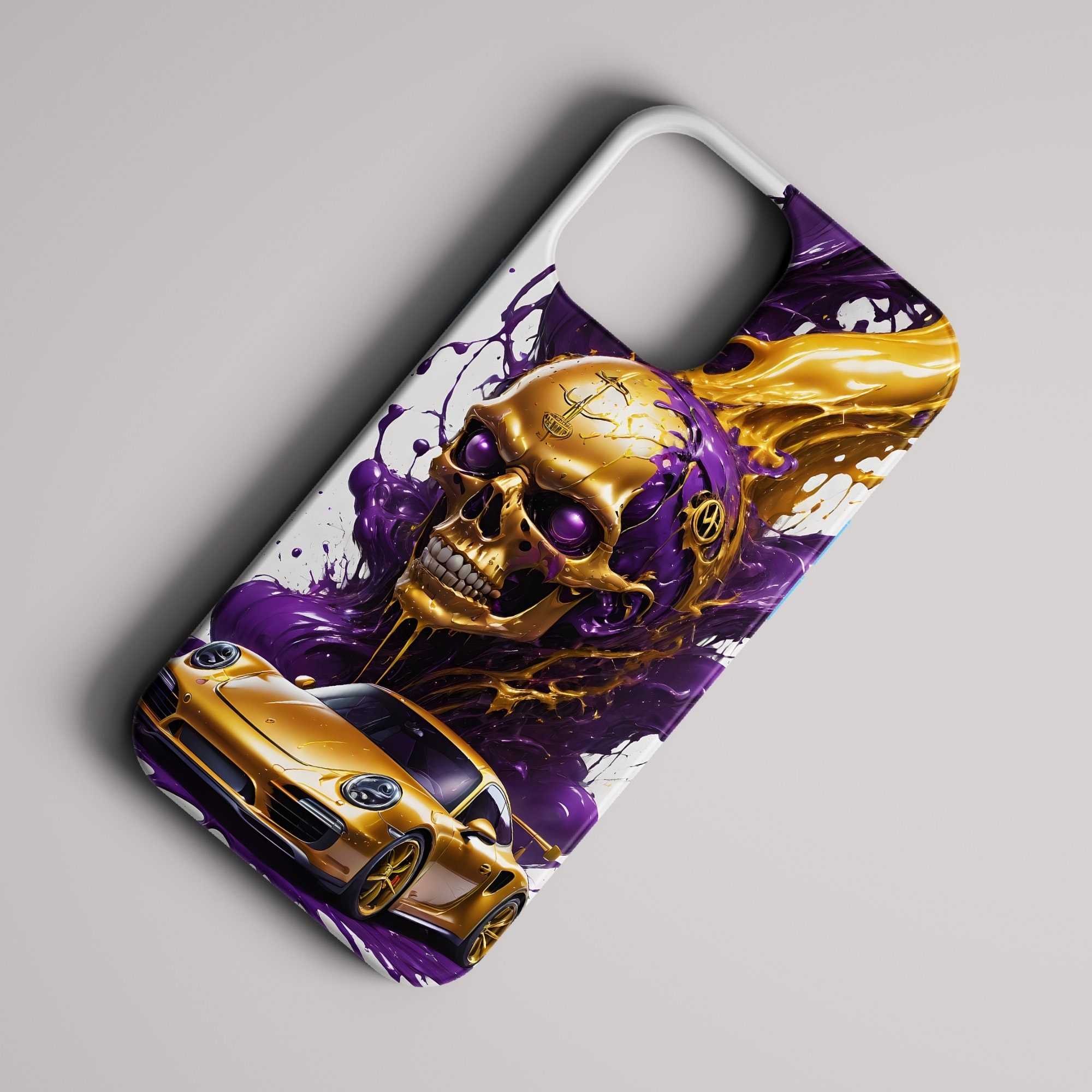 Messy Paint Car Design Sublimation Phone Case Digital Png for Various ...