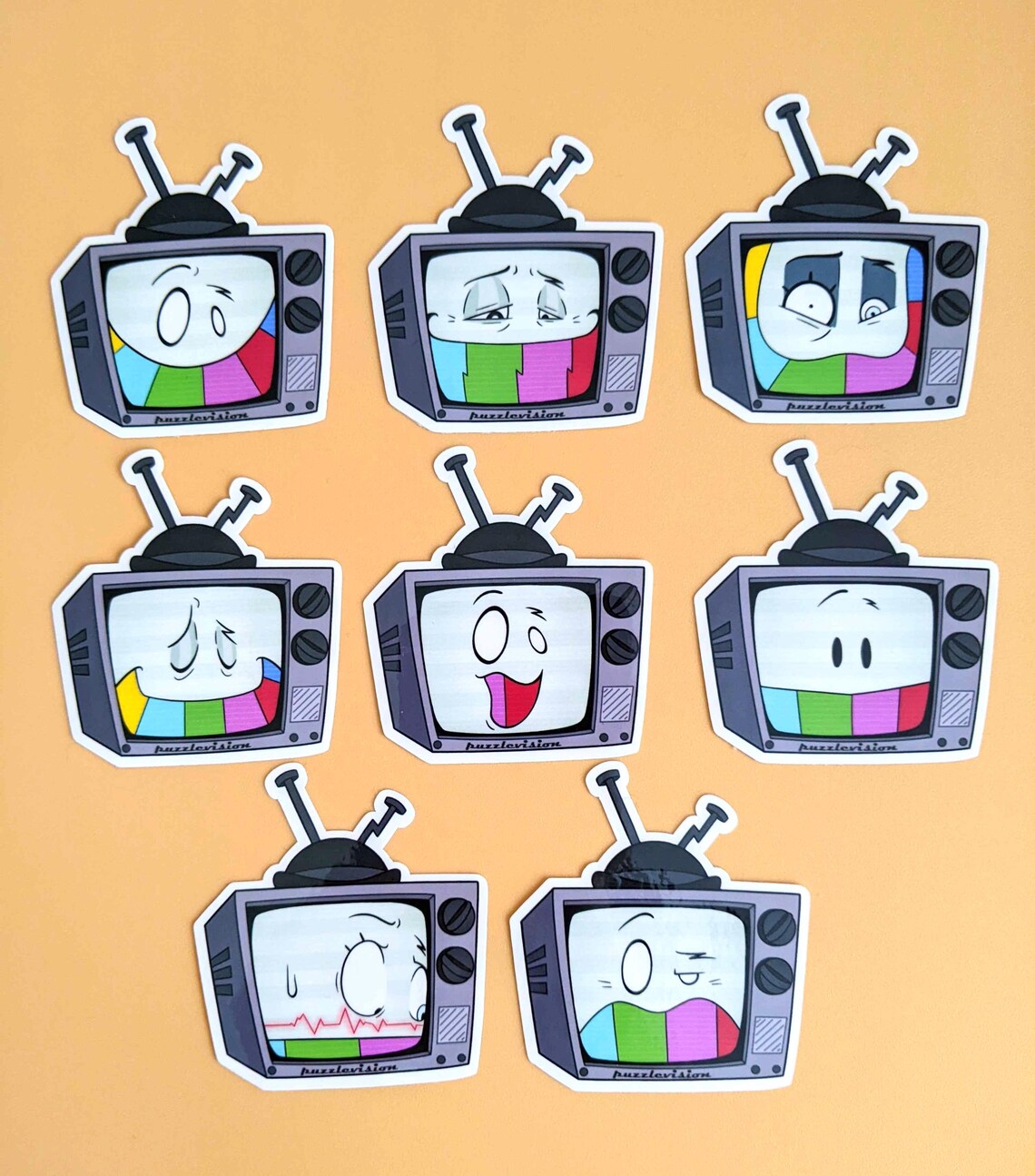 SMG4 Mr. Puzzles Expression Stickers | SMG4 Merch - Etsy