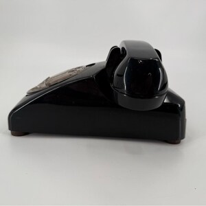 Vintage MCM Rotary Dial Telephone Bell System Black - Etsy