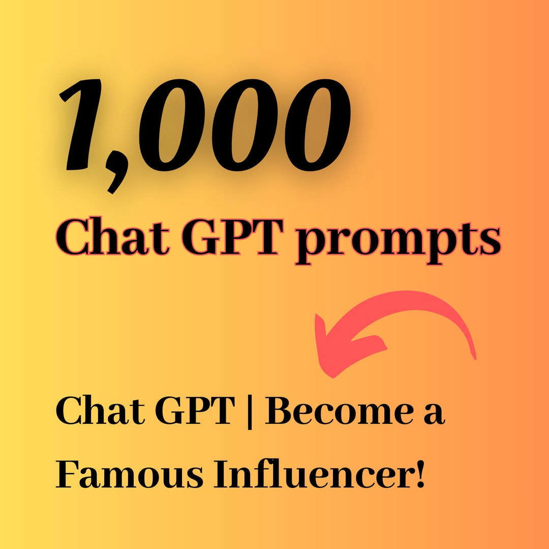 Chat GPT | Become a Famous Influencer! - Etsy