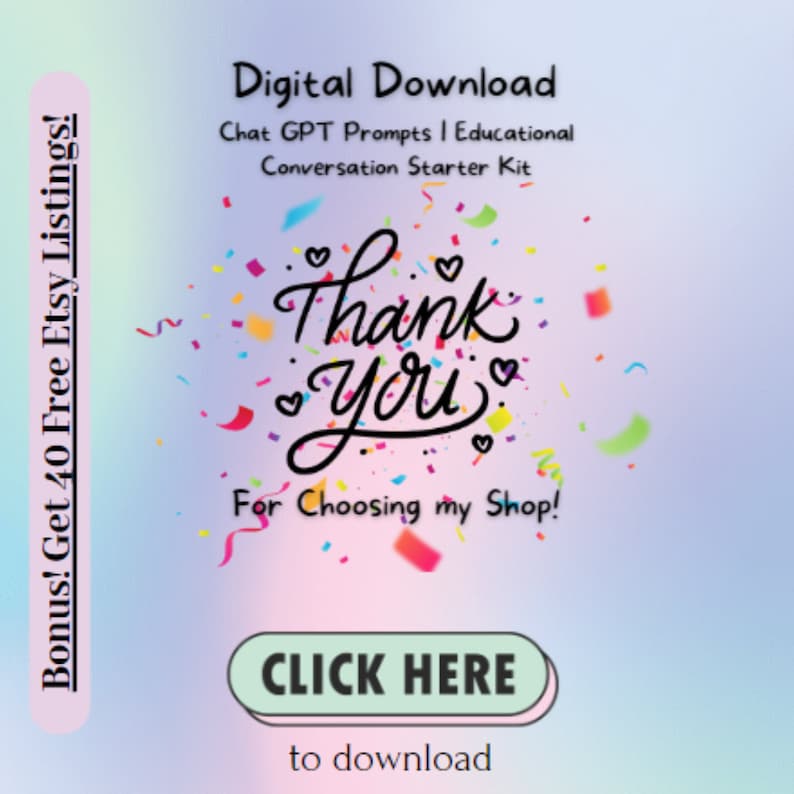 Chat GPT Educational Conversation Starter Kit - Etsy