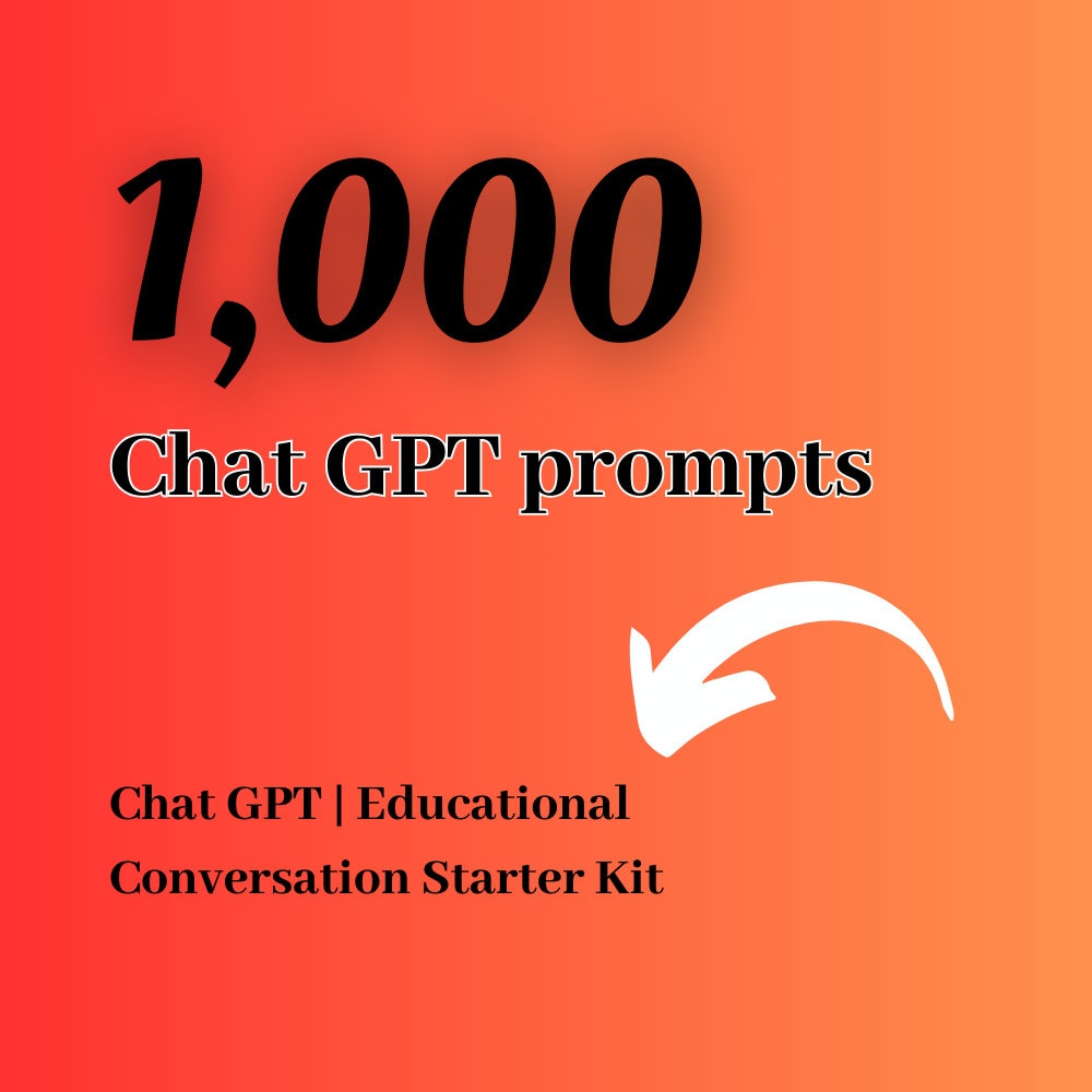 Chat GPT Educational Conversation Starter Kit - Etsy