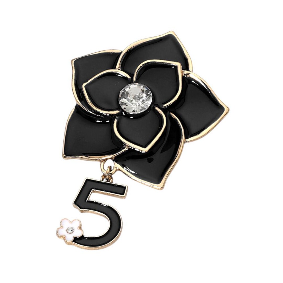 Camellia Flower Number “5” Brooch – Pick Your Color - Etsy