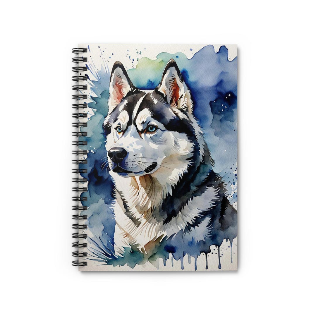 Siberian Husky Watercolor Art Spiral Notebook: Dog Lover Journal - Etsy