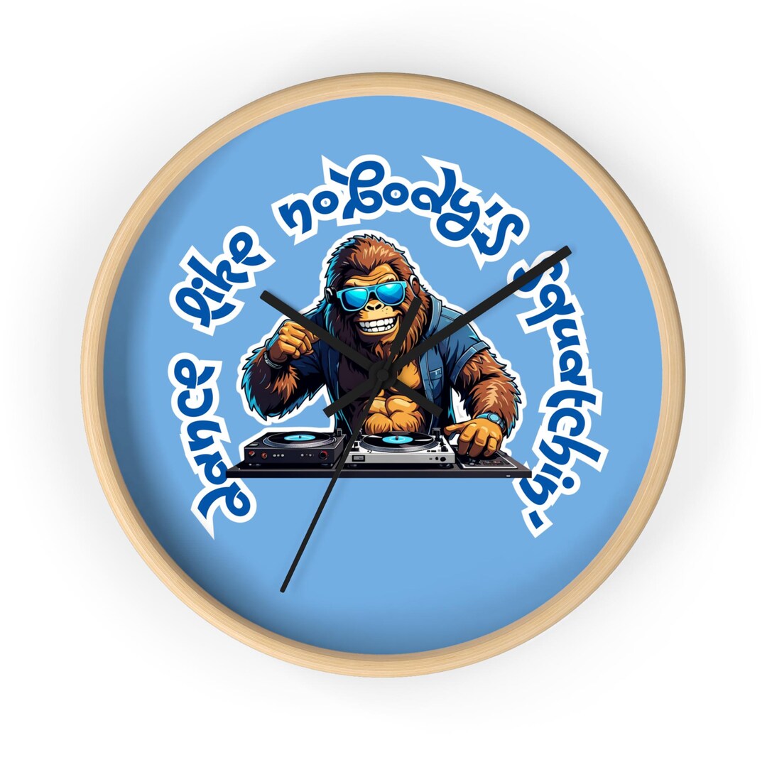 Sasquatch Wall Clock, Bigfoot Decor, Novelty Clock, Quirky Home Decor ...