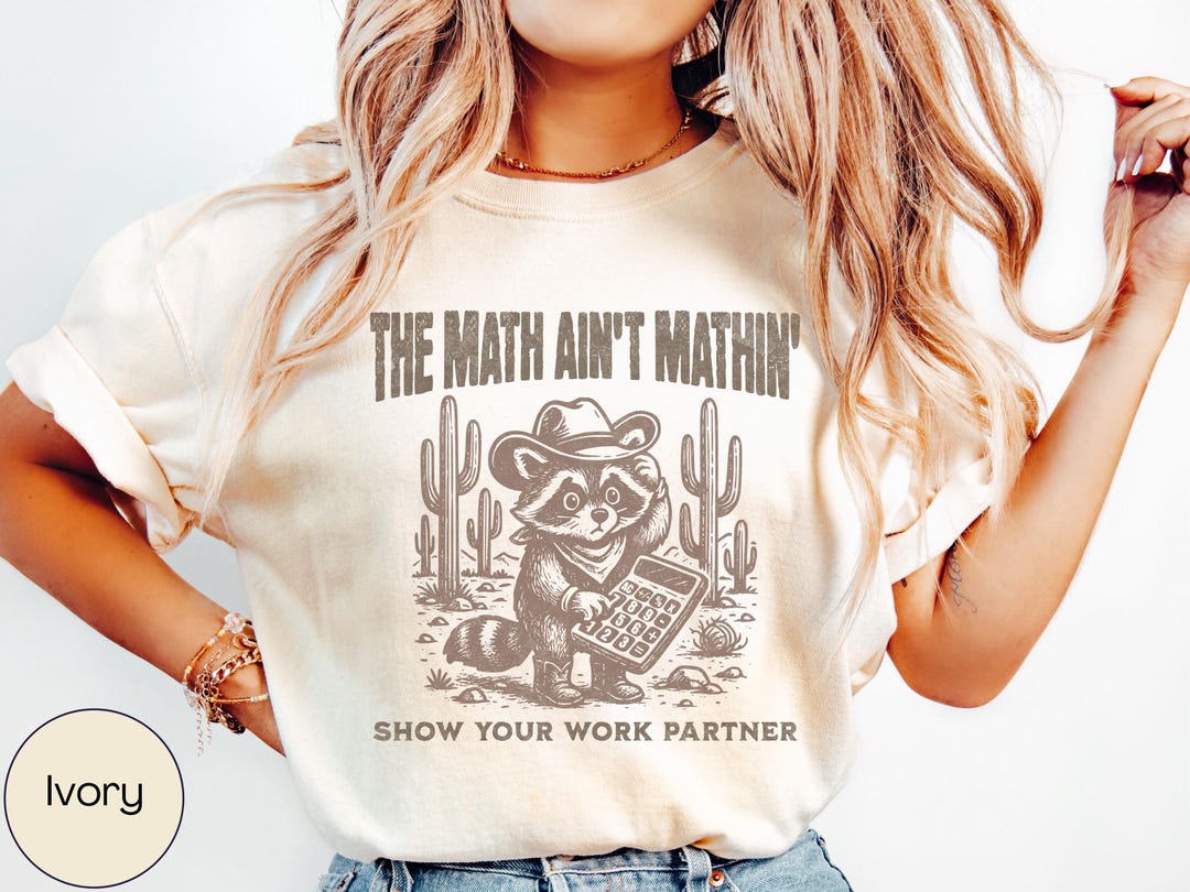 Funny Math Teacher Shirt Comfort Colors, Western Teacher Tshirt, the ...