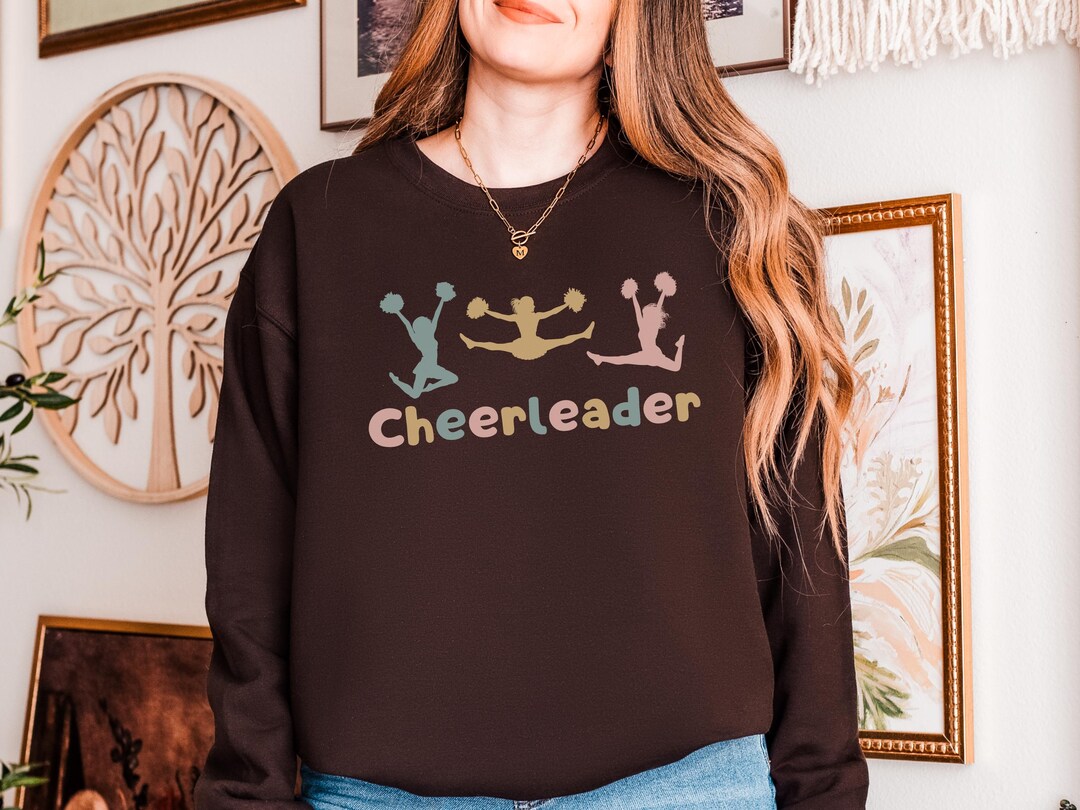Retro Cheer Sweatshirt for Cheerleader, Sweatshirt Cheer Gift Cheer ...
