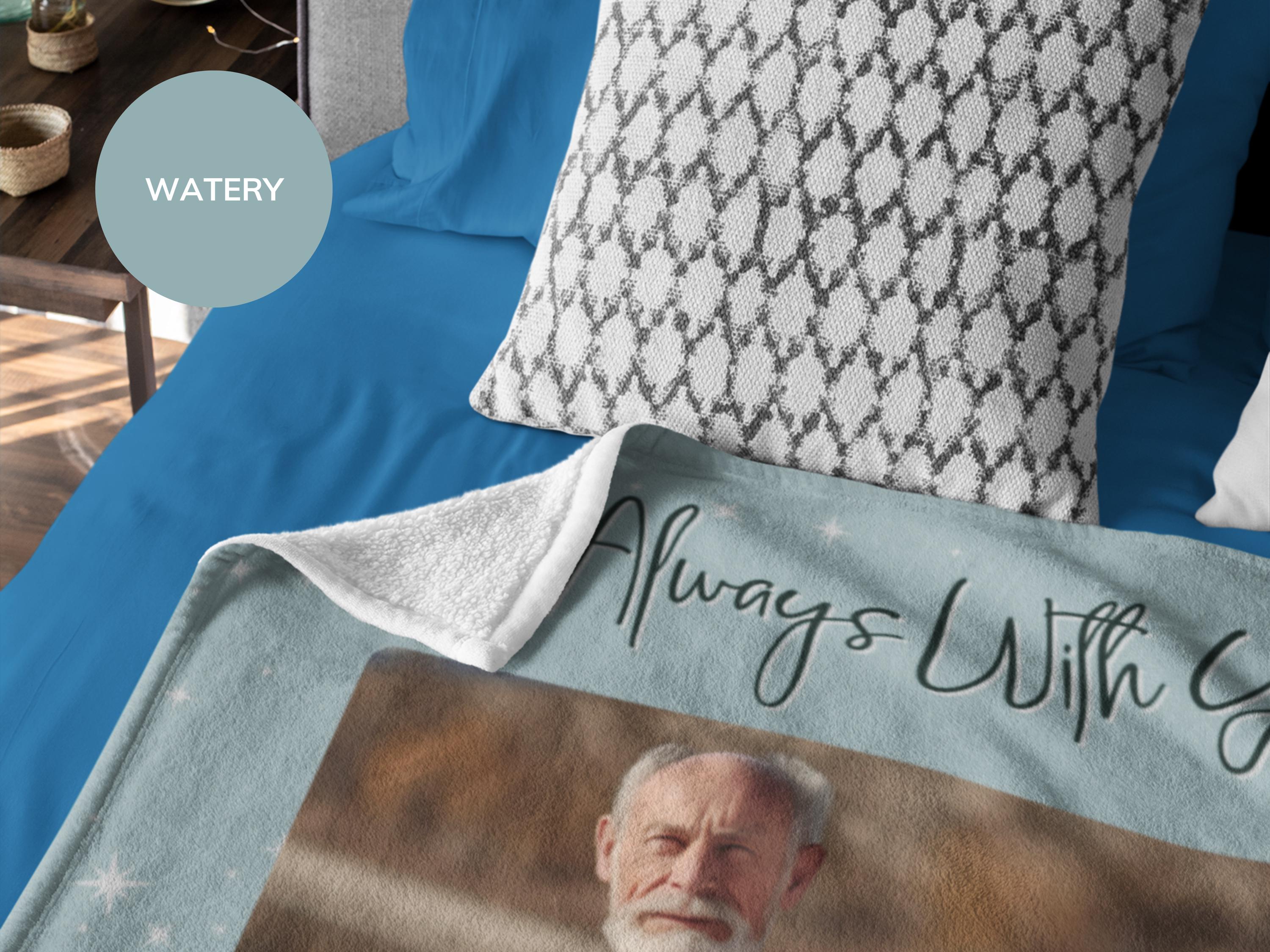 Custom Memorial Blanket With Picture, Personalized Memorial Photo Name ...