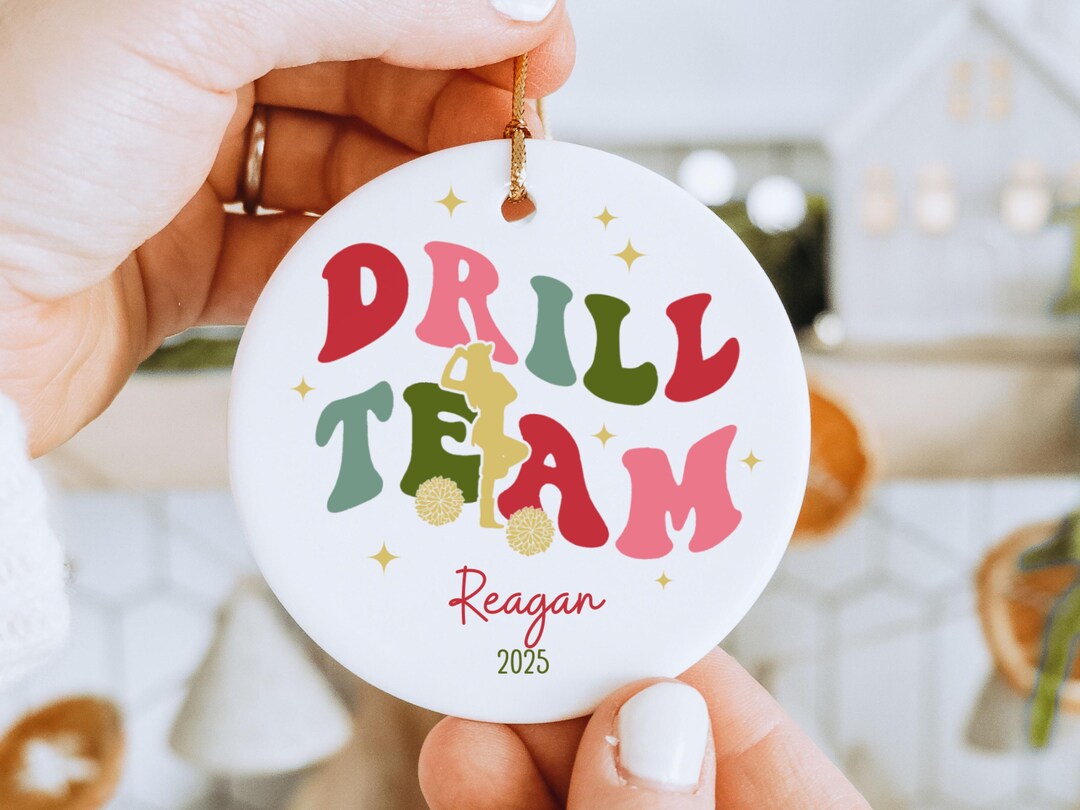 Personalized Drill Team Ornament, Custom Dance Team Gift for Majorette ...