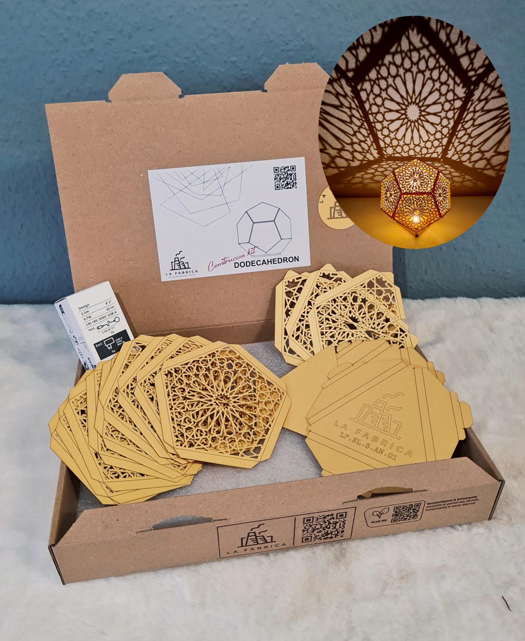 DIY Paperlamp – Pre-cut Paper Model | Craft Kit for Adults | Create a ...