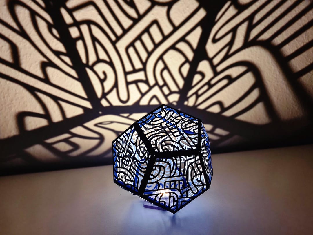 DIY Paper Lantern Kit Shadow Lamp Craft Set Paper Lantern Night Light ...