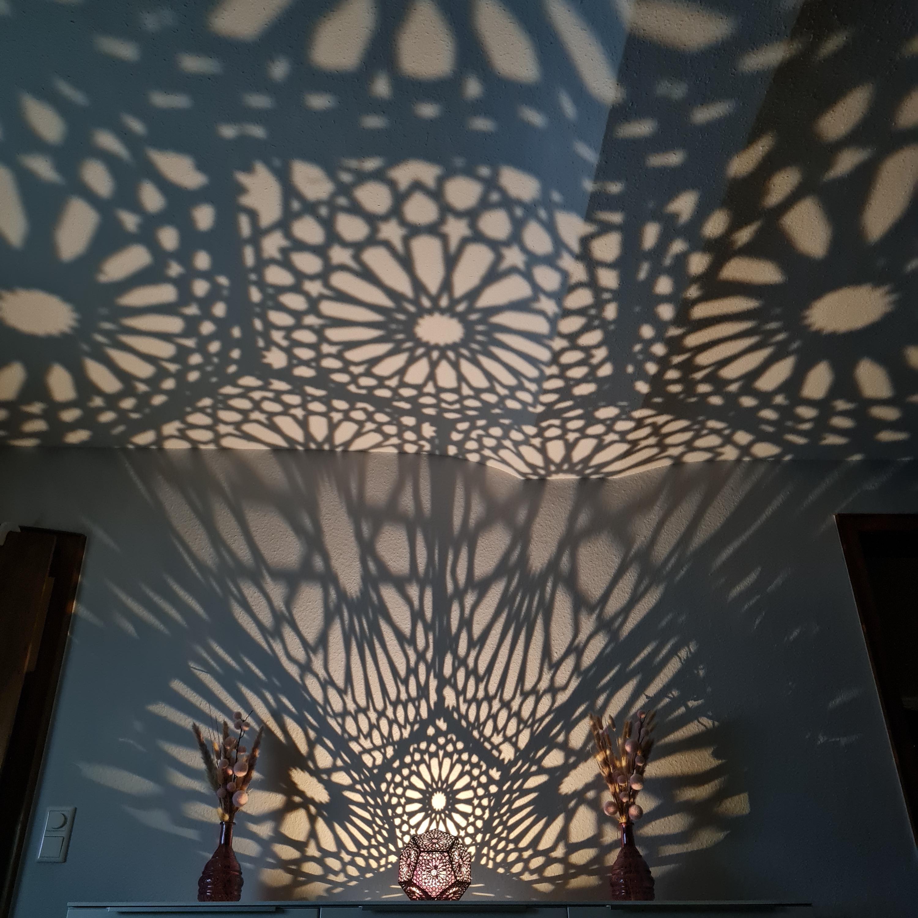 Paper Lantern SVG – Shadow Lamp Cutting File – 3D Paper Lamp Template ...